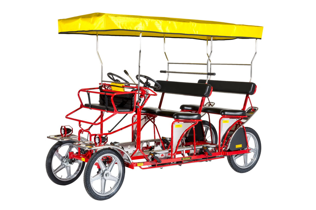 Delfino Surrey Bike Red – Buena Vista Surrey Company